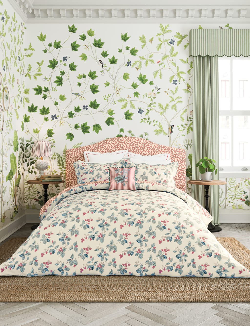 Pure Cotton Rubus Bedding Set | Sanderson | M&S