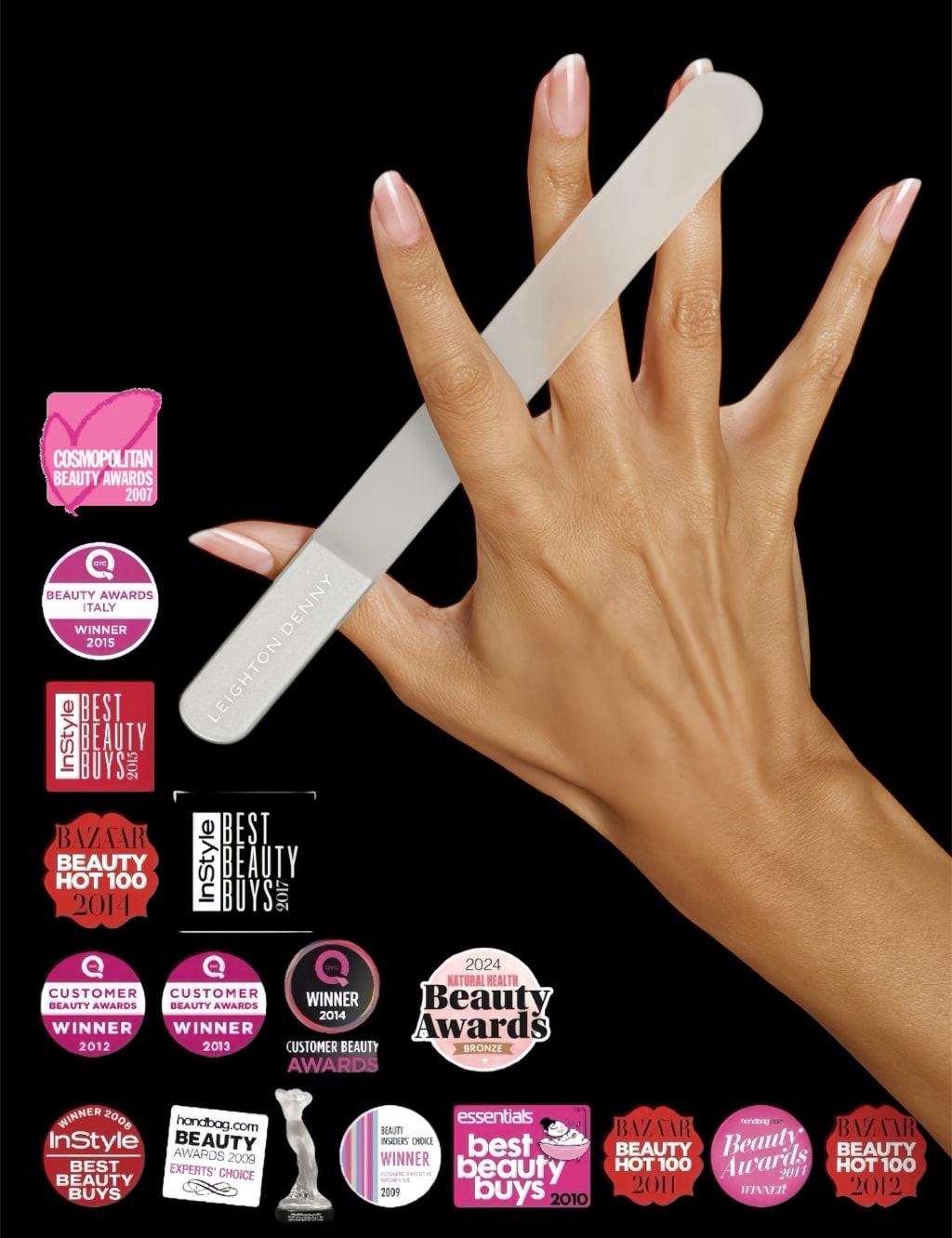 Large Crystal Nail File (195mm) & Case | Leighton Denny | M&S