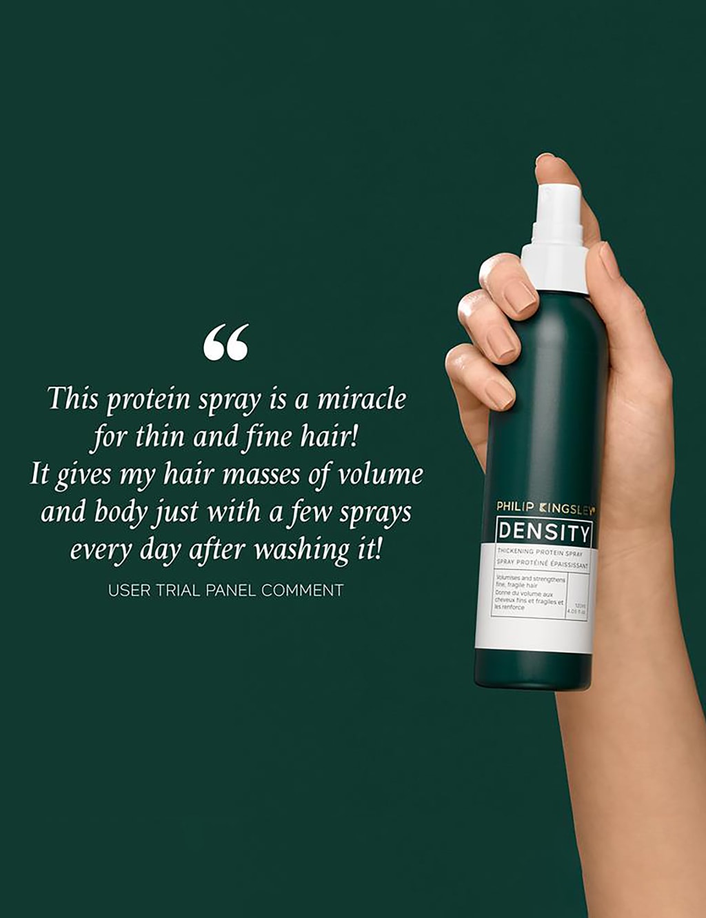 Density Thickening Protein Spray 120ml | Philip Kingsley | M&S