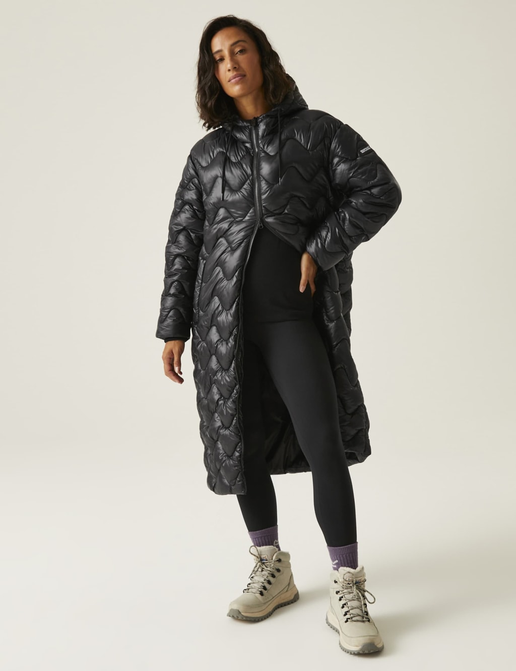 Cambrie II Quilted Hooded Longline Coat | Regatta | M&S