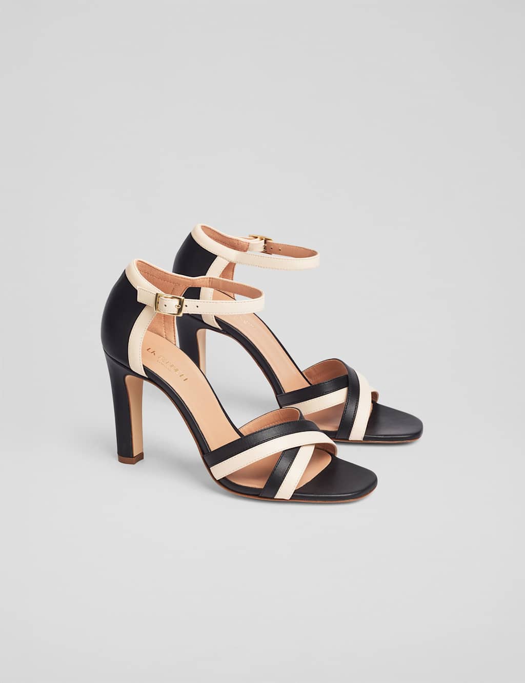 Leather Colour Block Stiletto Heel Sandals | LK BENNETT | M&S