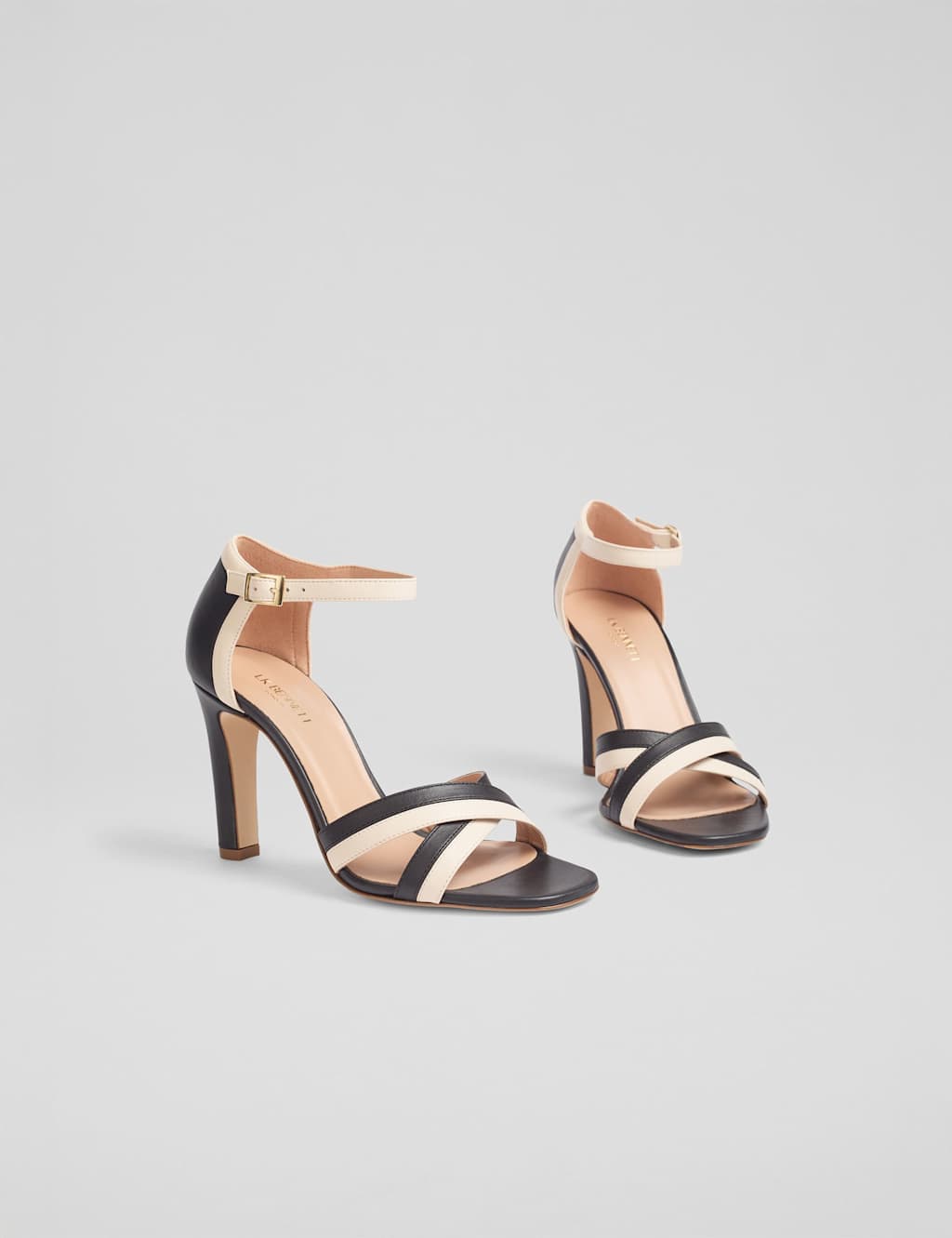 Leather Colour Block Stiletto Heel Sandals | LK BENNETT | M&S