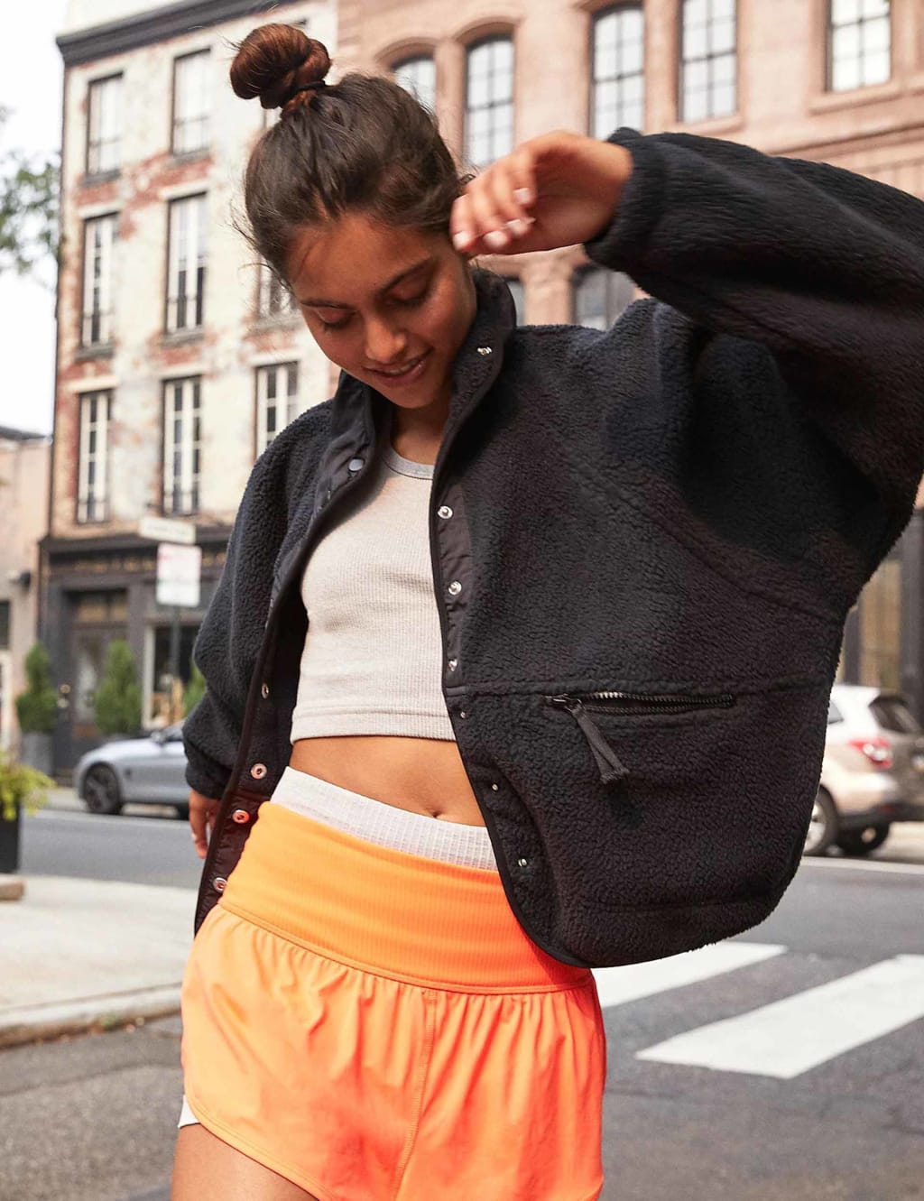 Hit The Slopes Fleece Zip Up Jacket | FP Movement | M&S