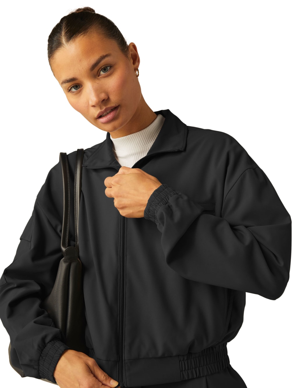 Status Pocket Sleeve Cropped Jacket | Beyond Yoga | M&S