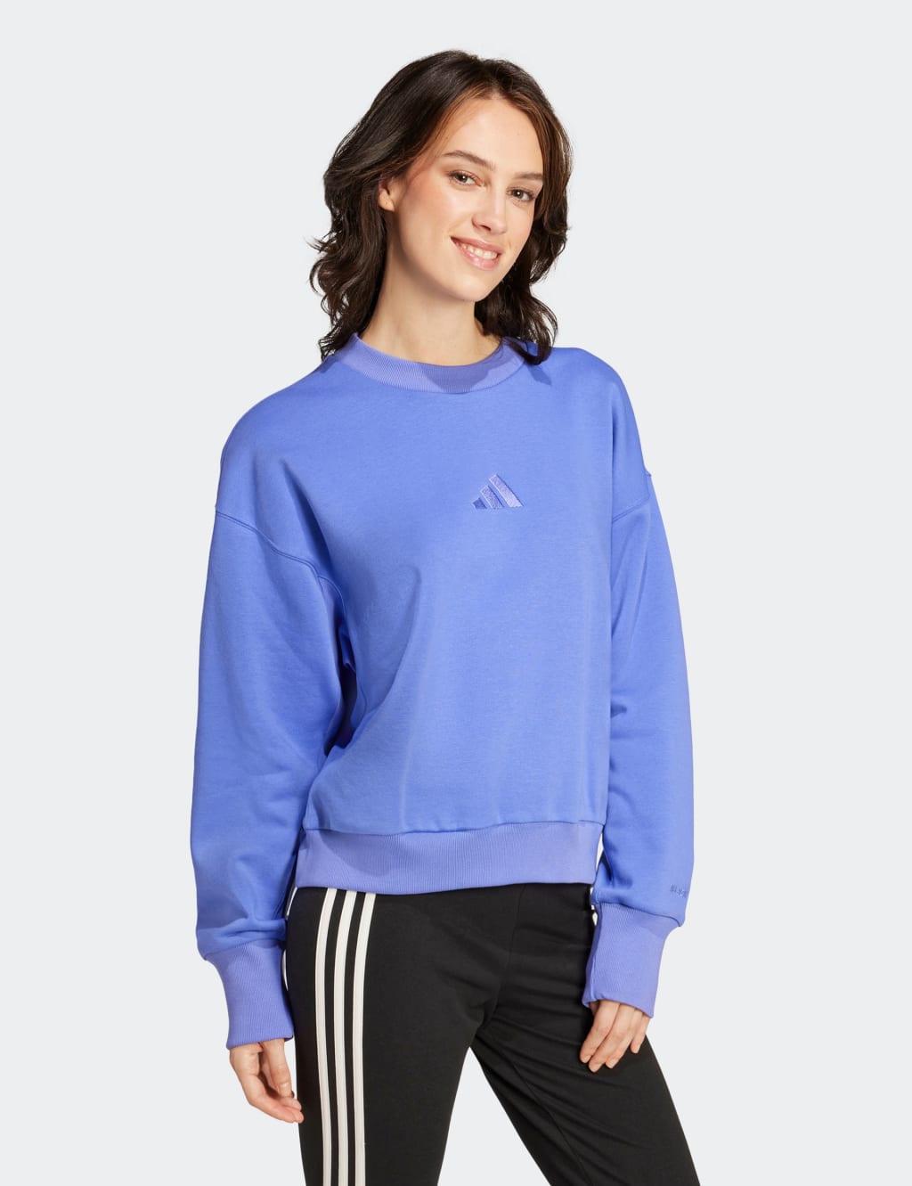 All SZN Fleece Loose Sweatshirt | Adidas | M&S