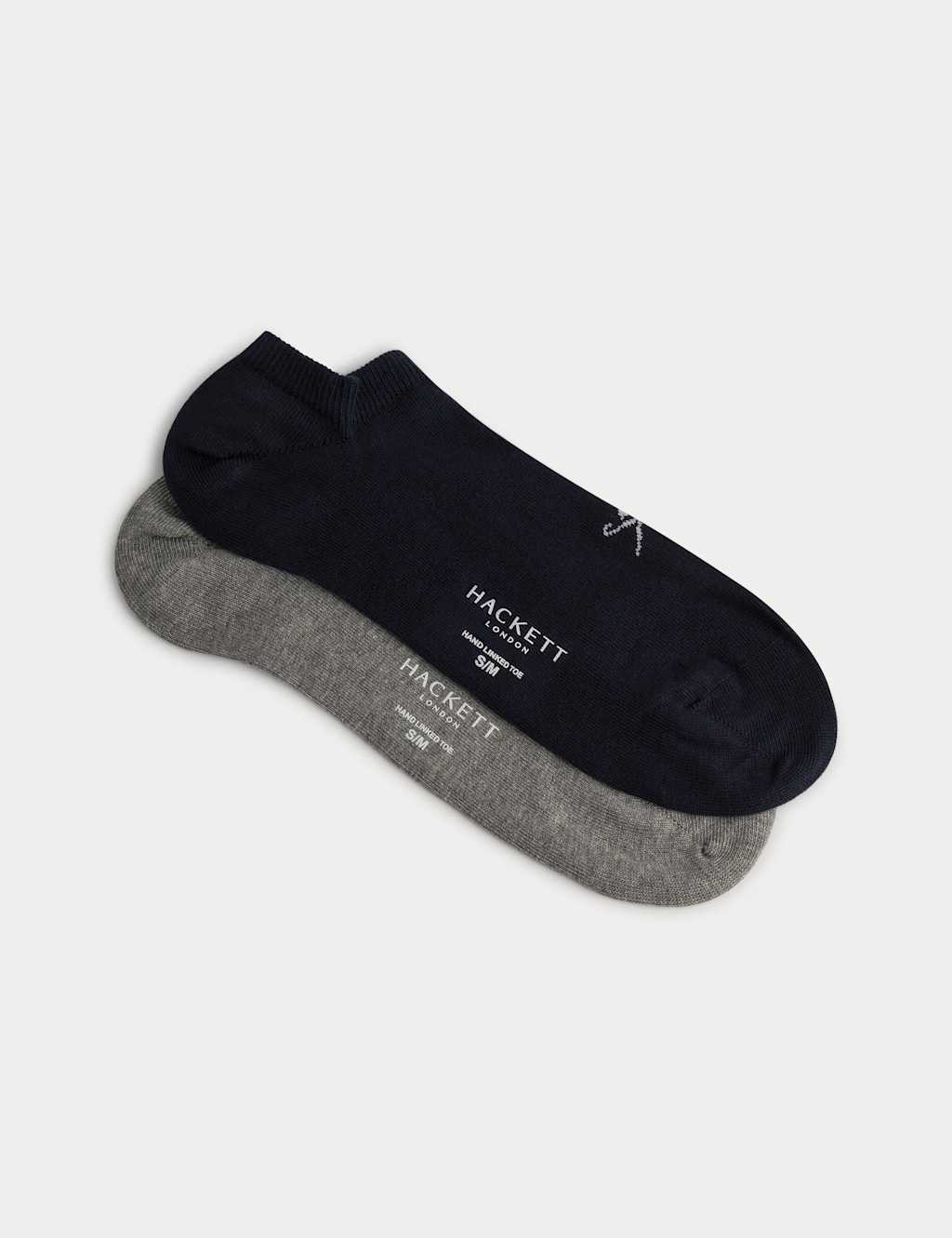 2pk Cotton Rich Trainer Socks | Hackett | M&S