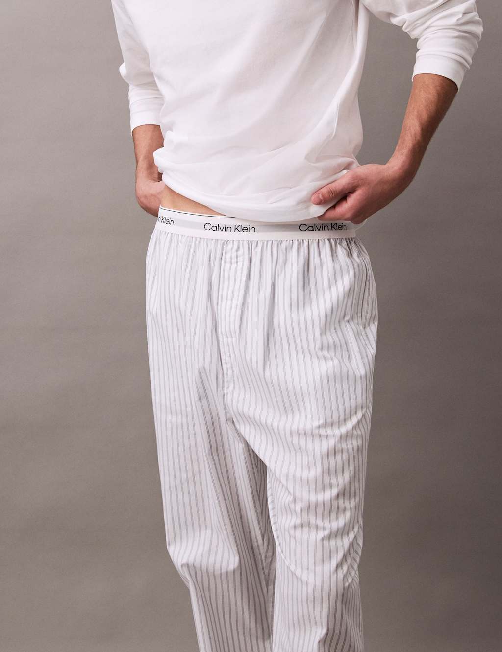 Pure Cotton Striped Pyjama Set | Calvin Klein | M&S