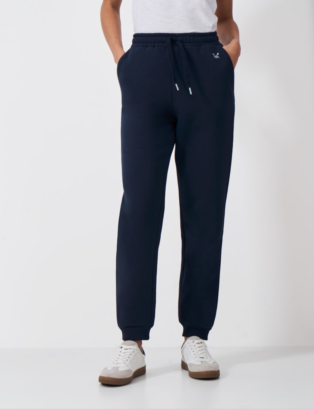 Cotton Rich Tapered Joggers | Crew Clothing | M&S
