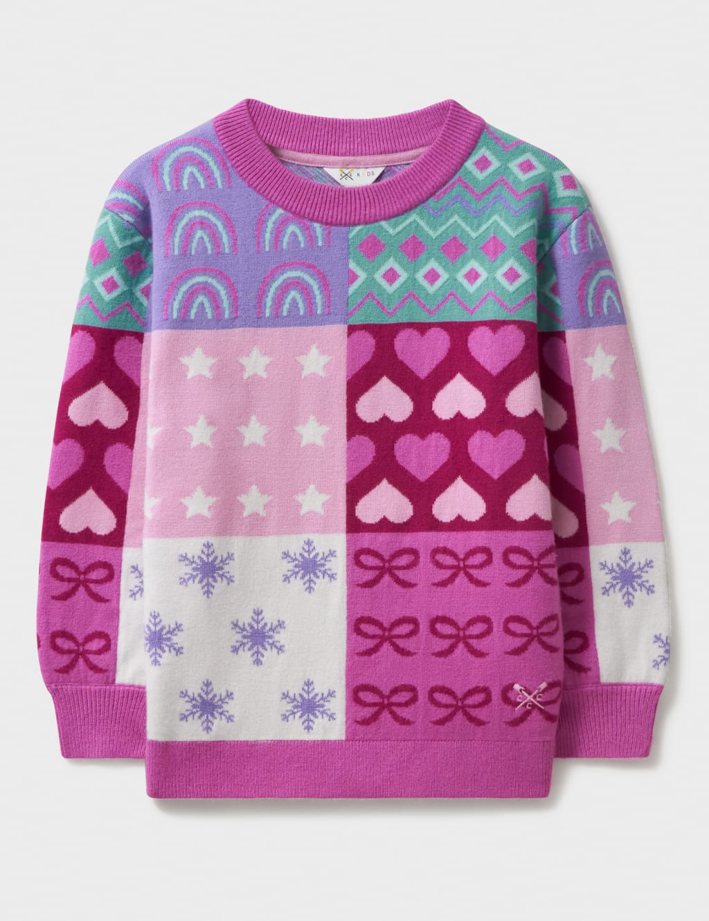Patchwork Jacquard Jumper (3-13 Yrs) | Crew Clothing | M&S