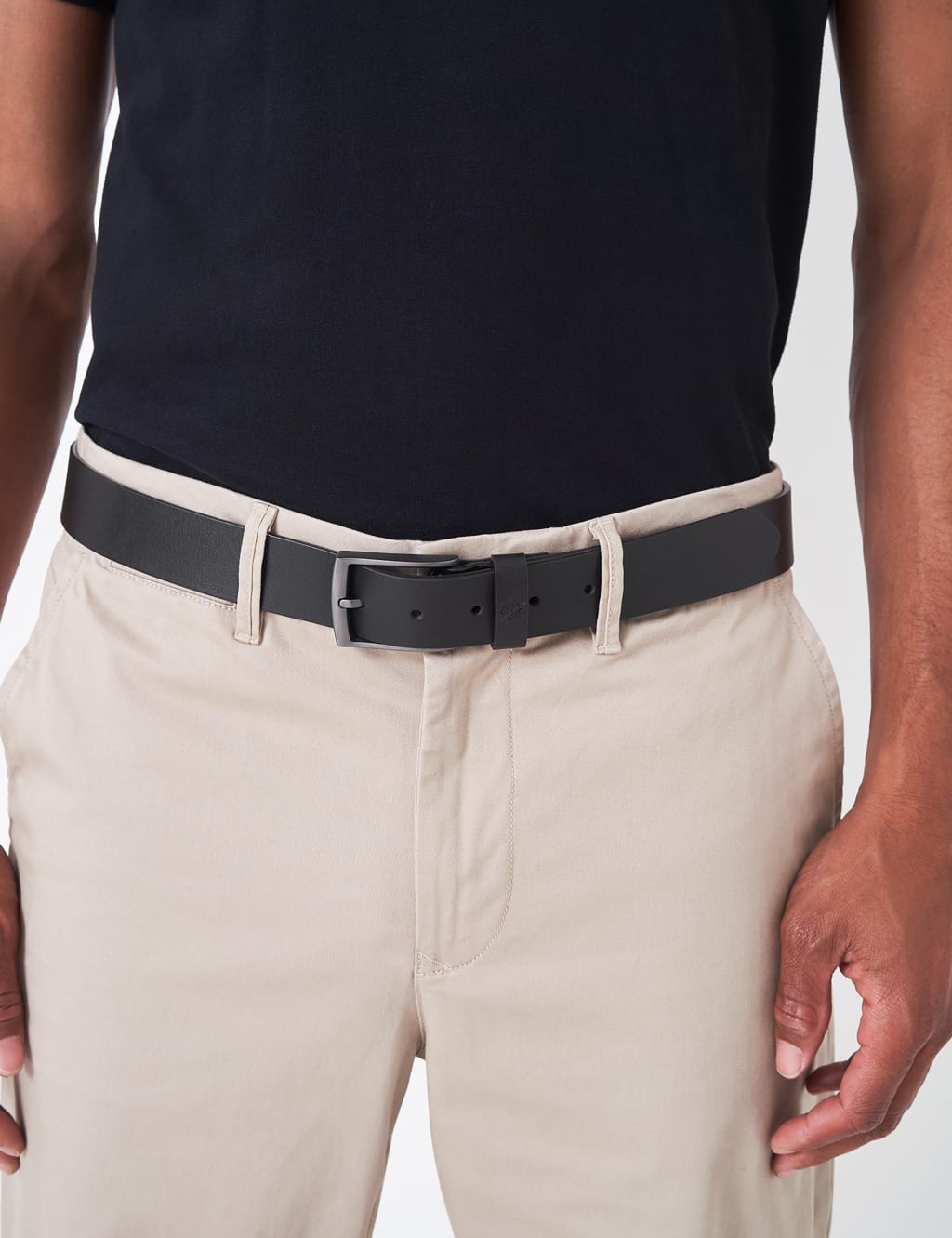 Leather Smart Belt | Crew Clothing | M&S