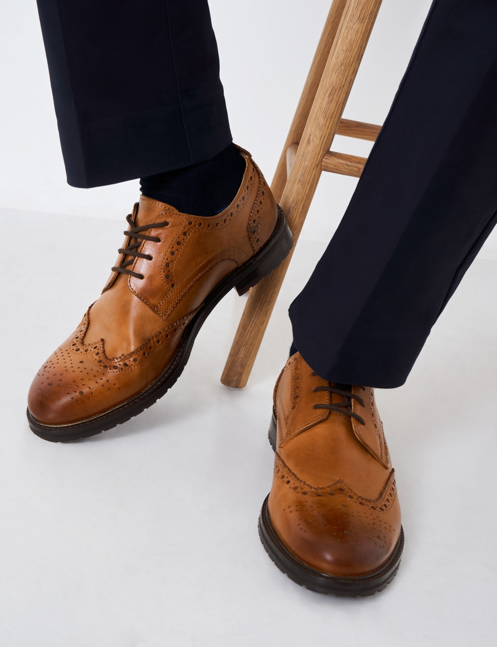 Leather Brogues | Crew Clothing | M&S