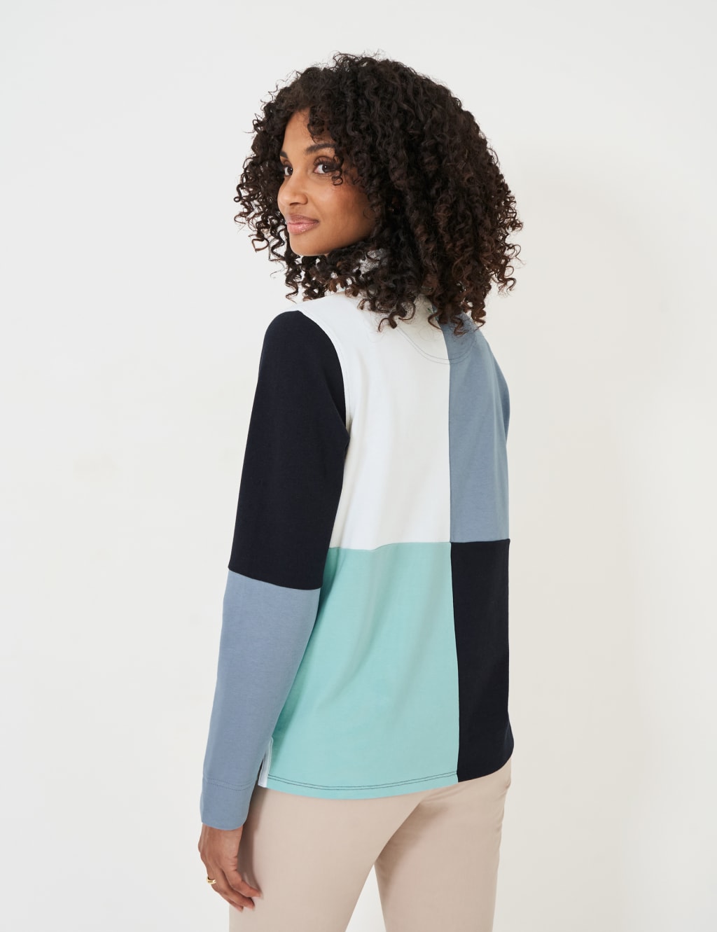 Pure Cotton Colour Block Rugby Top | Crew Clothing | M&S