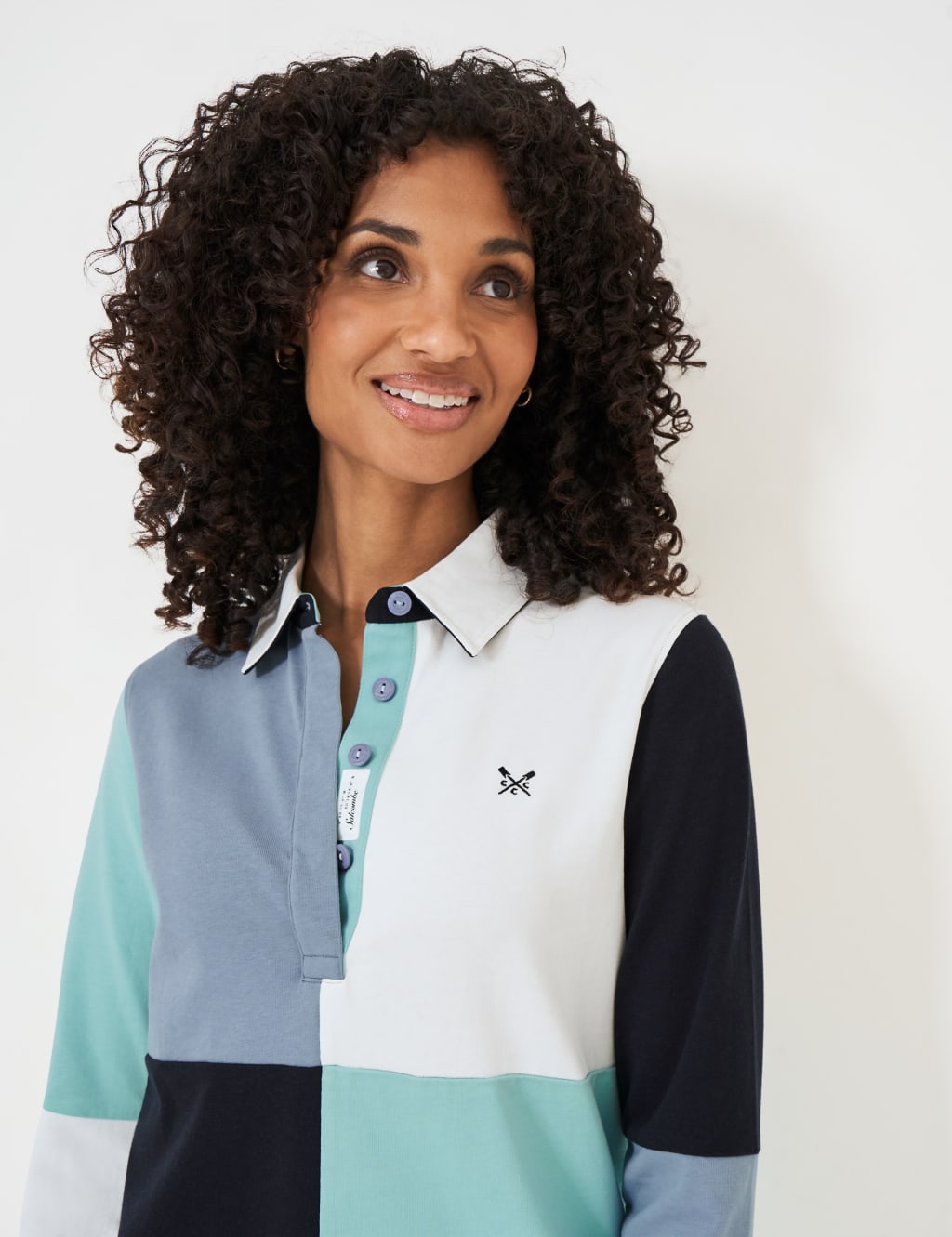 Pure Cotton Colour Block Rugby Top | Crew Clothing | M&S