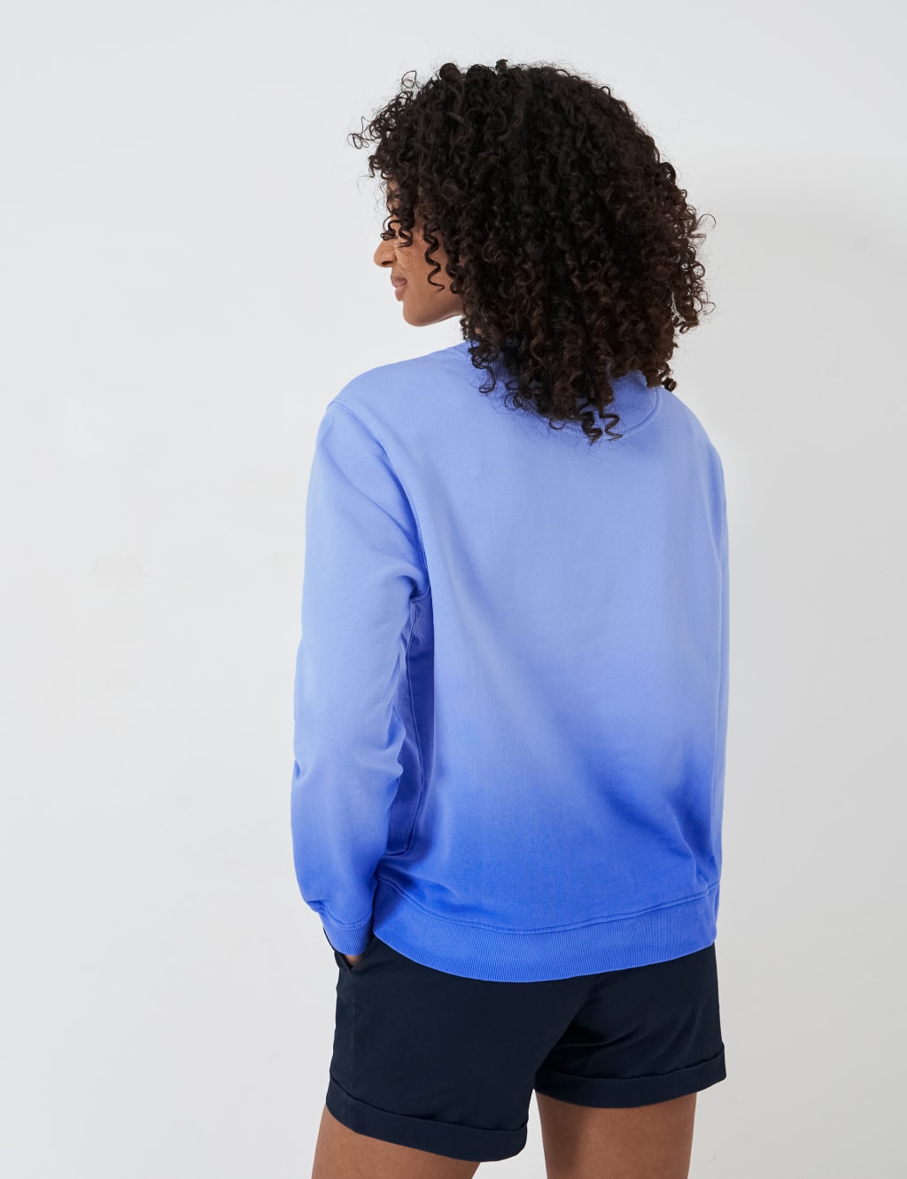Pure Cotton Ombre Crew Neck Sweatshirt | Crew Clothing | M&S