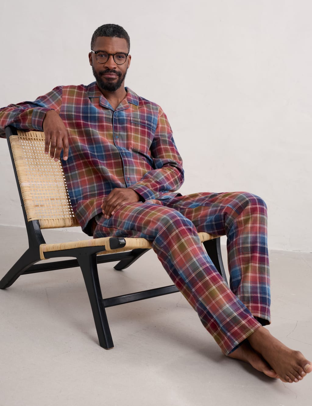 Pure Cotton Checked Pyjama Set | Seasalt Cornwall | M&S