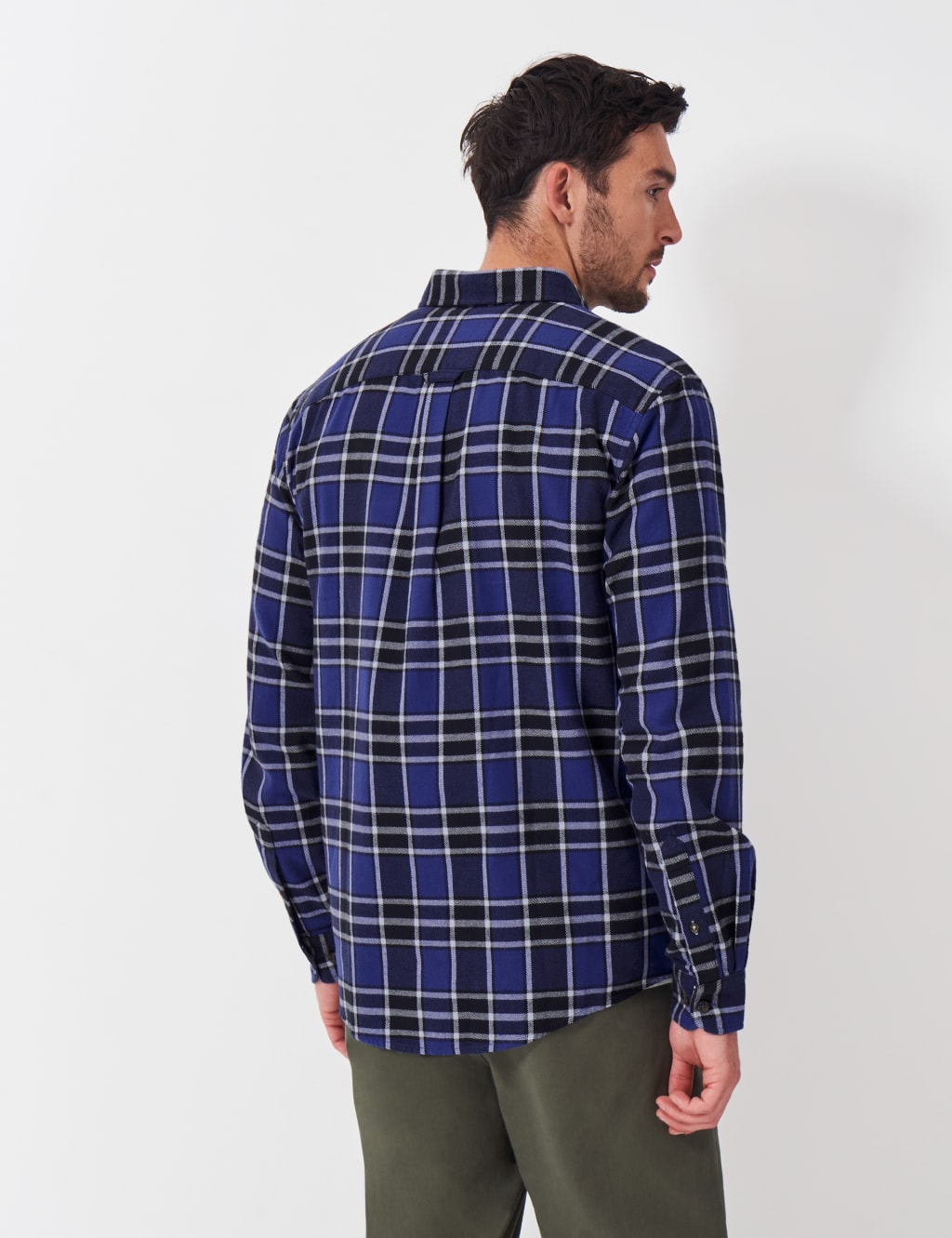 Pure Cotton Checked Flannel Shirt | Crew Clothing | M&S