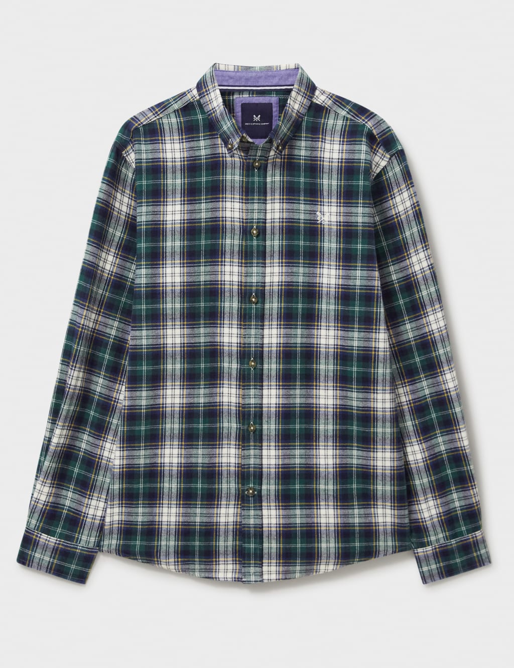 Pure Cotton Check Flannel Shirt | Crew Clothing | M&S