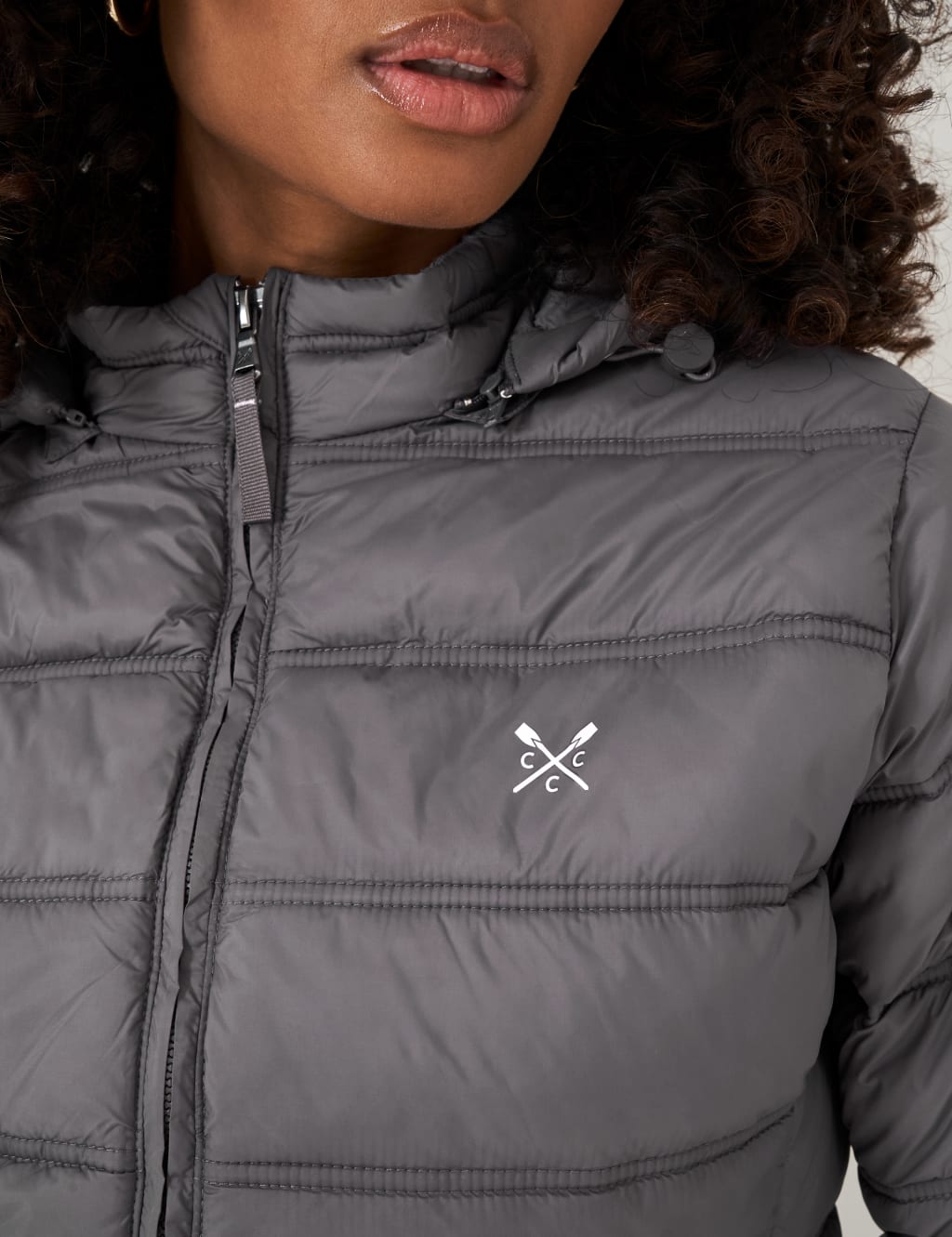 Hooded Padded Longline Coat | Crew Clothing | M&S