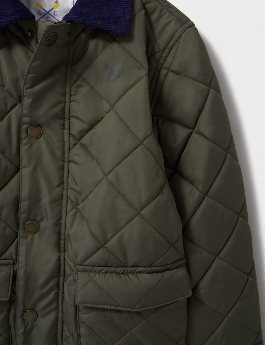 Cord Collar Quilted Jacket (3-11 Yrs) | Crew Clothing | M&S
