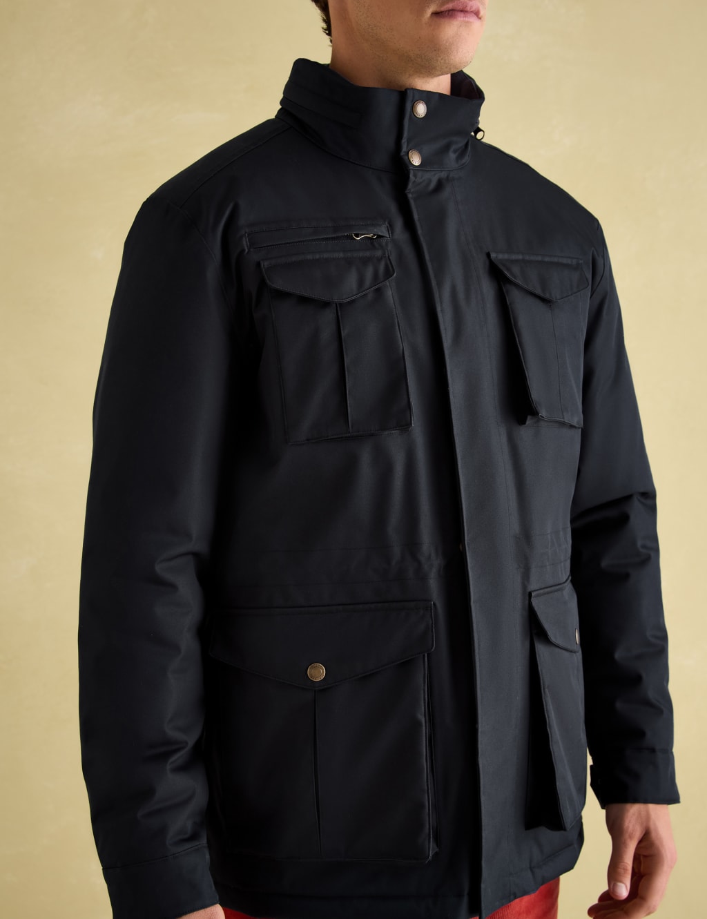 Cotton Rich Hooded Utility Coat | Joules | M&S