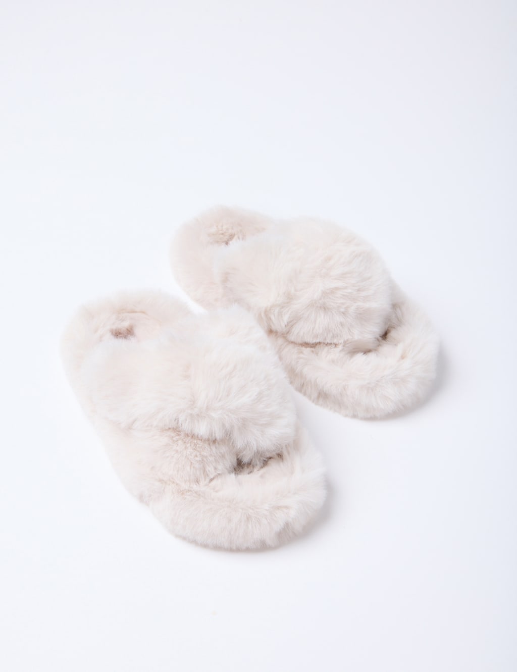 Faux Fur Crossover Slider Slippers | Boux Avenue | M&S