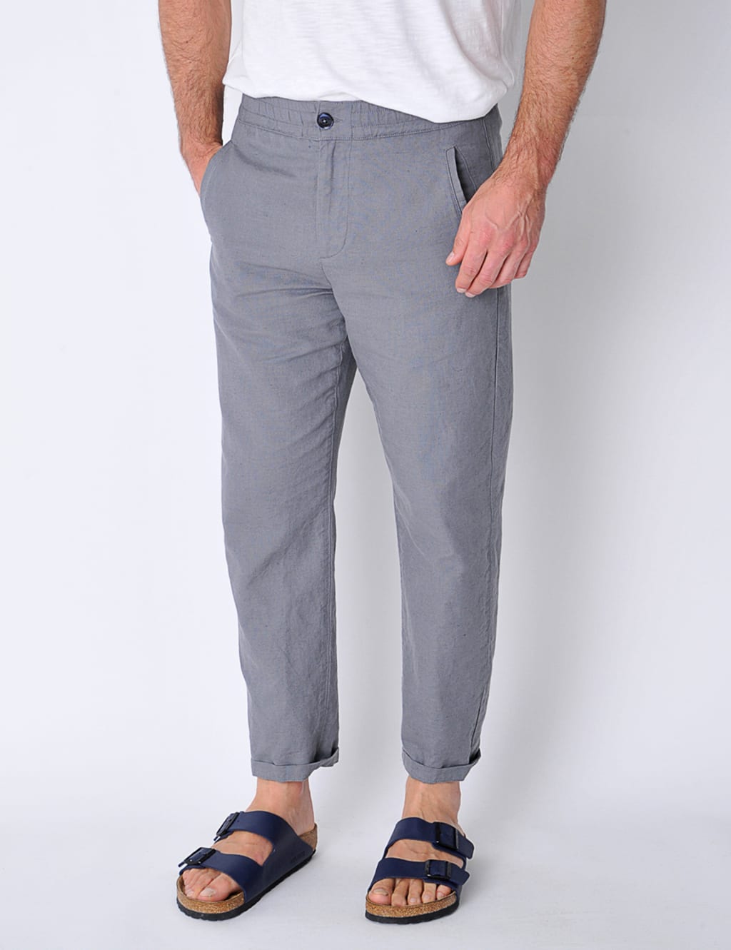 Tapered Fit Cotton Rich Lightweight Trousers | Burgs | M&S