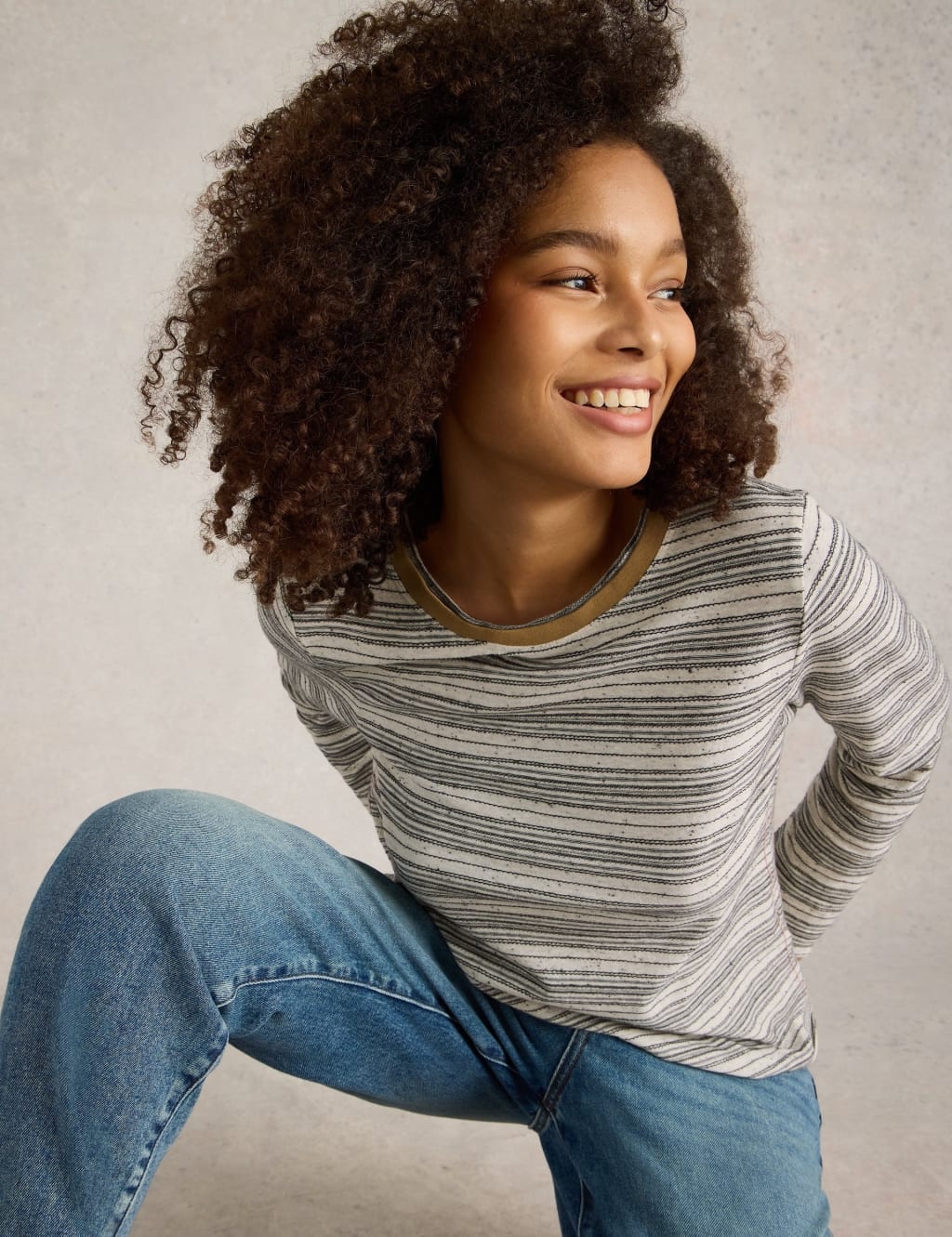 Cotton Rich Striped T-Shirt | White Stuff | M&S