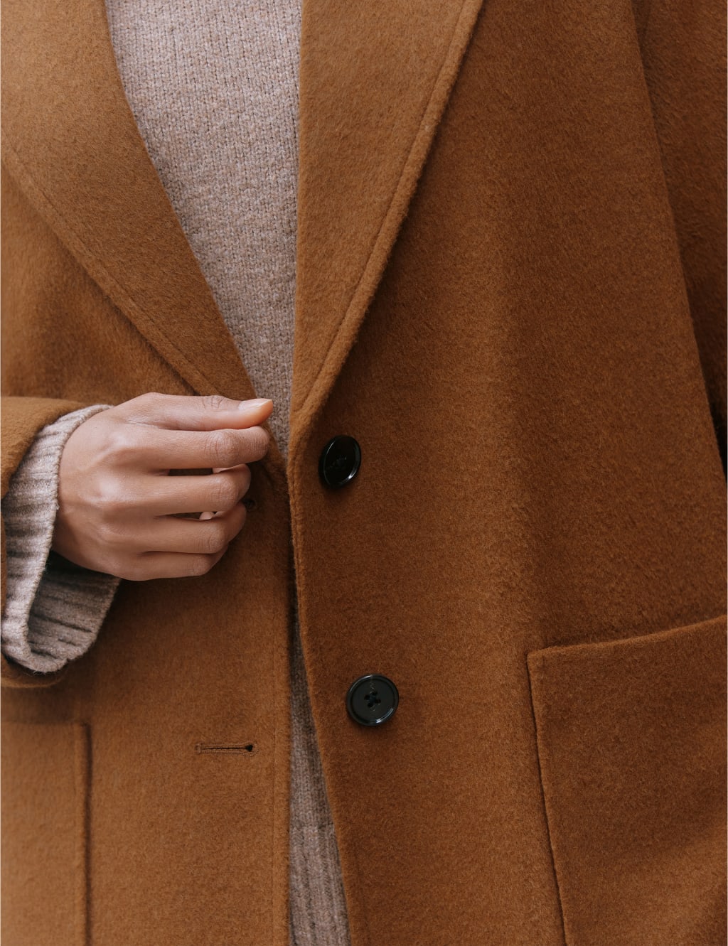 Wool Blend Single Breasted Coat | Albaray | M&S