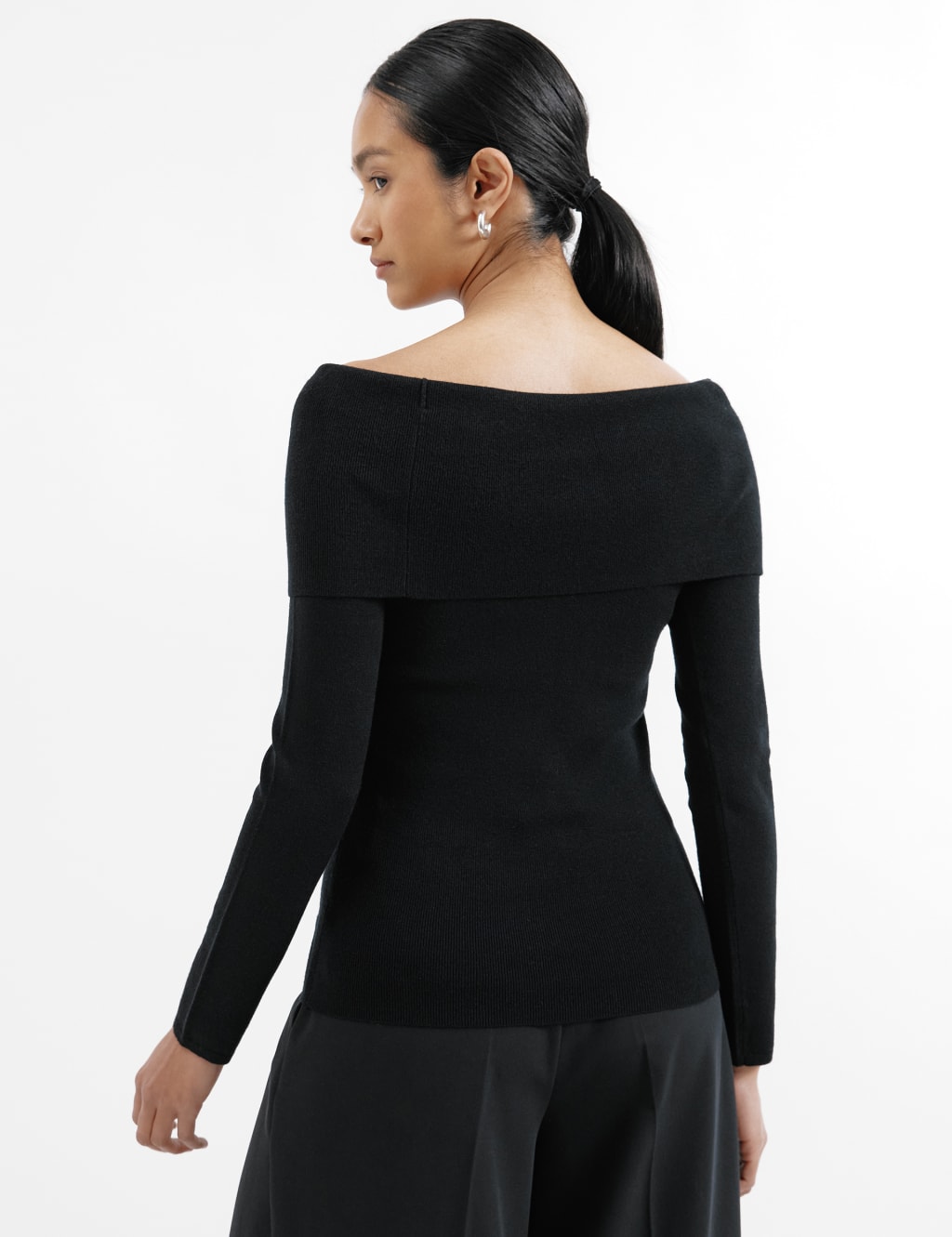 Slash Neck Jumper | Albaray | M&S