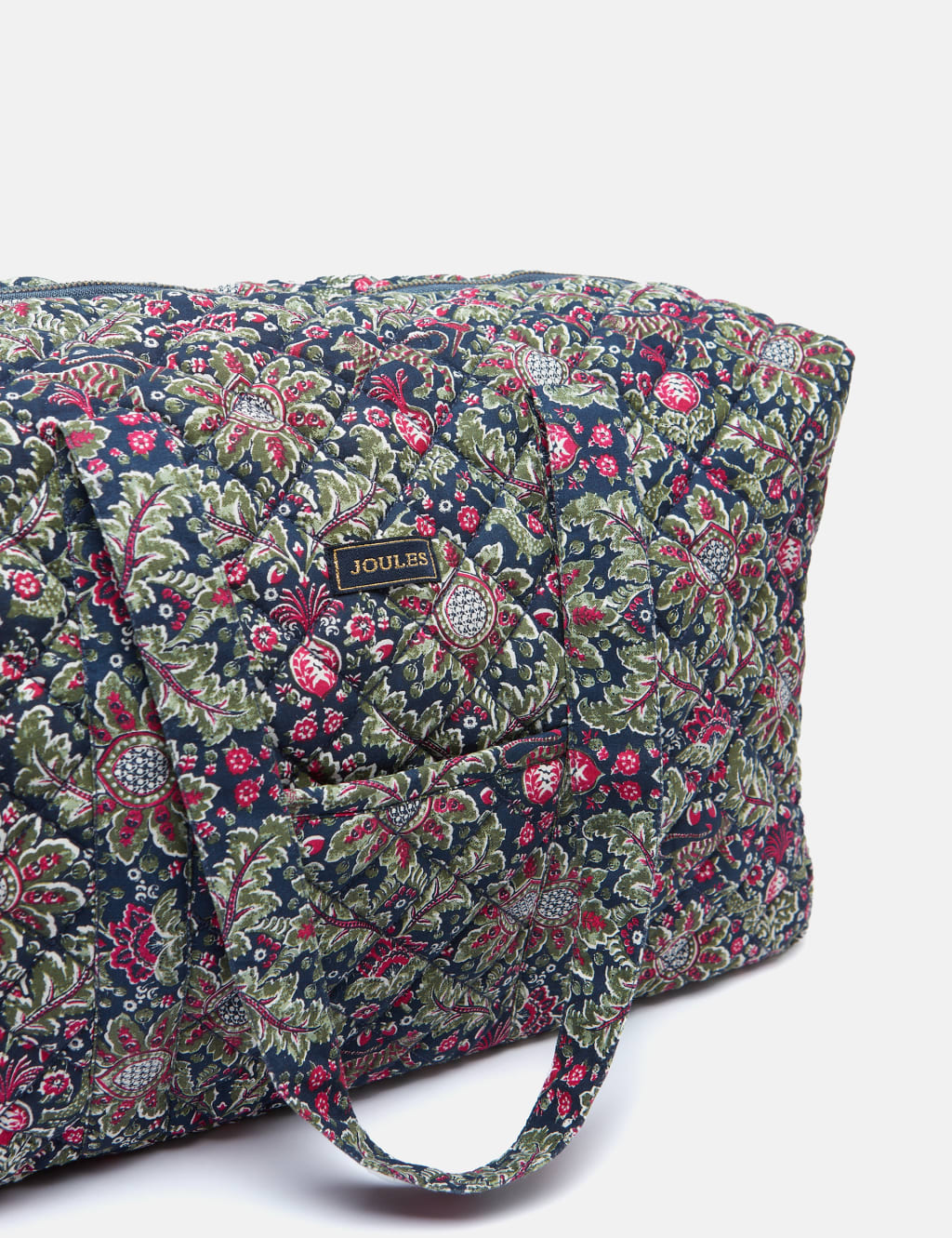 Pure Cotton Quilted Floral Weekend Bag | Joules | M&S