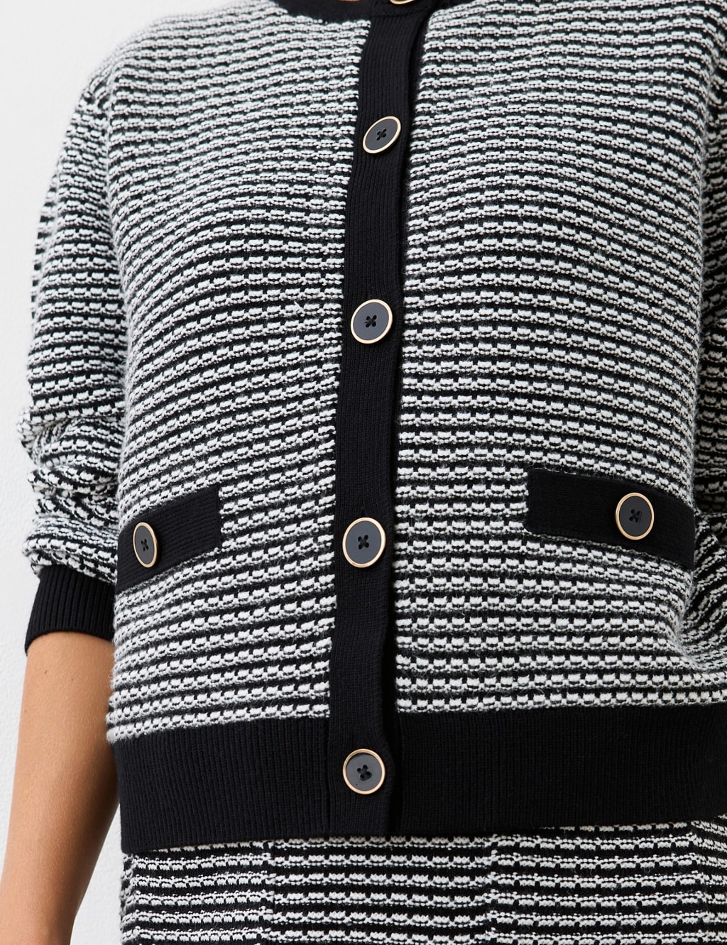 Textured Crew Neck Cardigan | Finery London | M&S