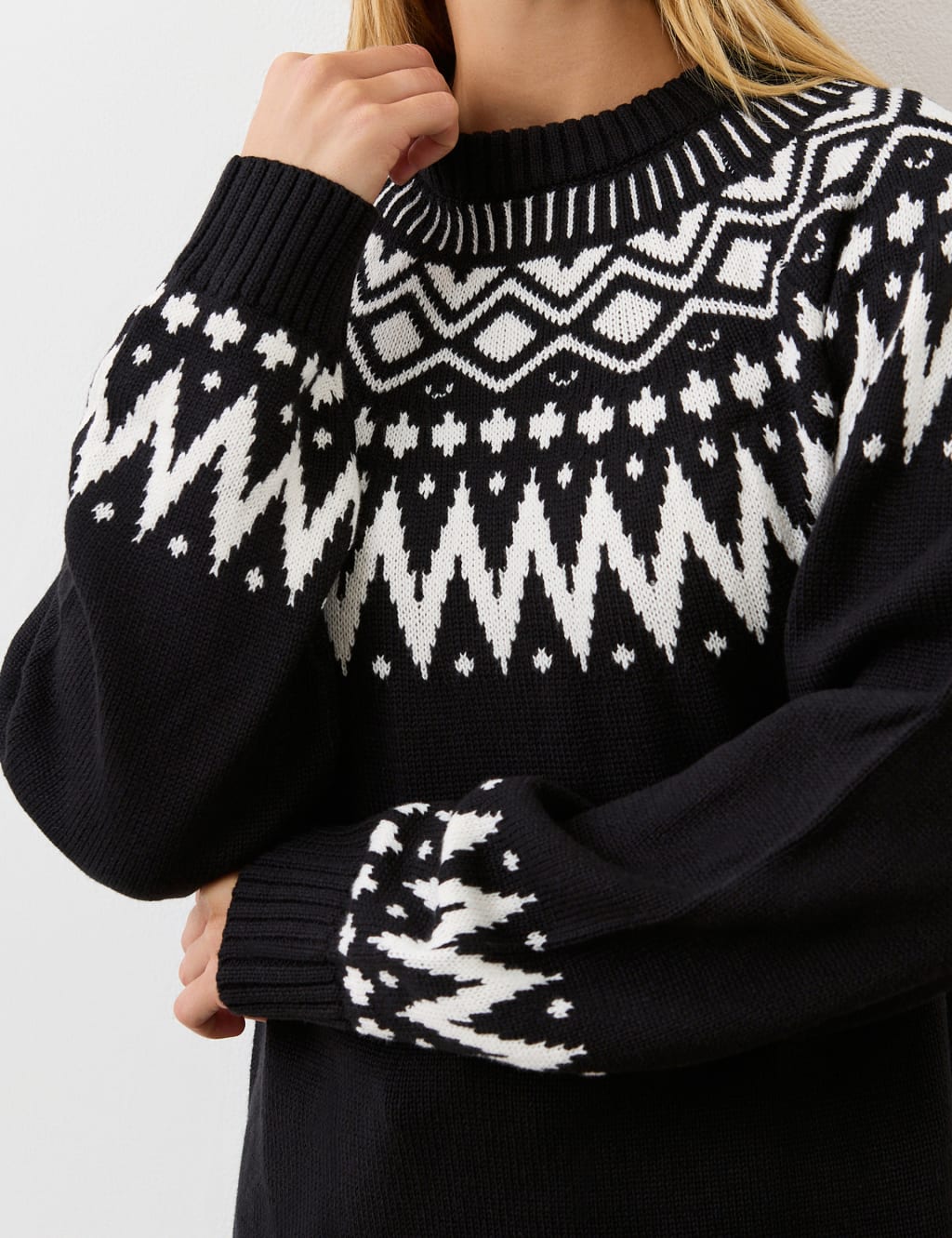 Cotton Blend Patterned Jumper | Finery London | M&S