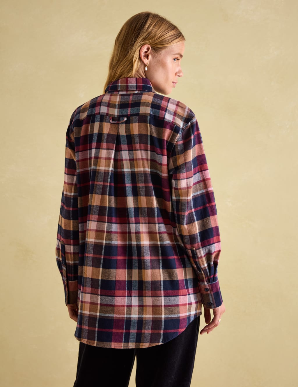 Brushed Pure Cotton Checked Shirt | Joules | M&S