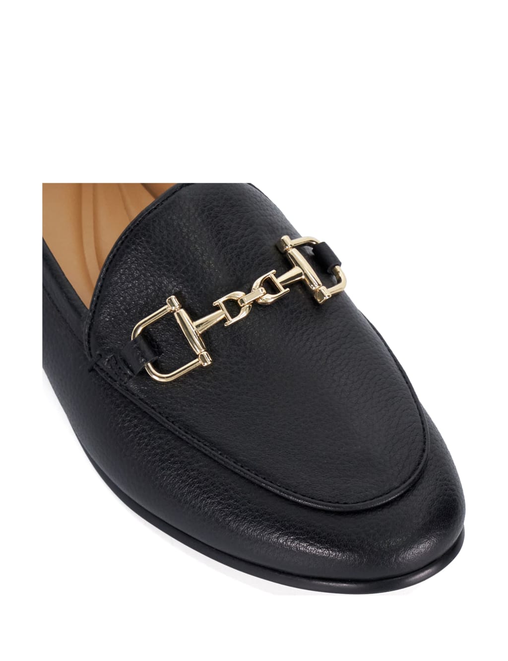 Wide Fit Leather Bar Flat Loafers | Dune London | M&S