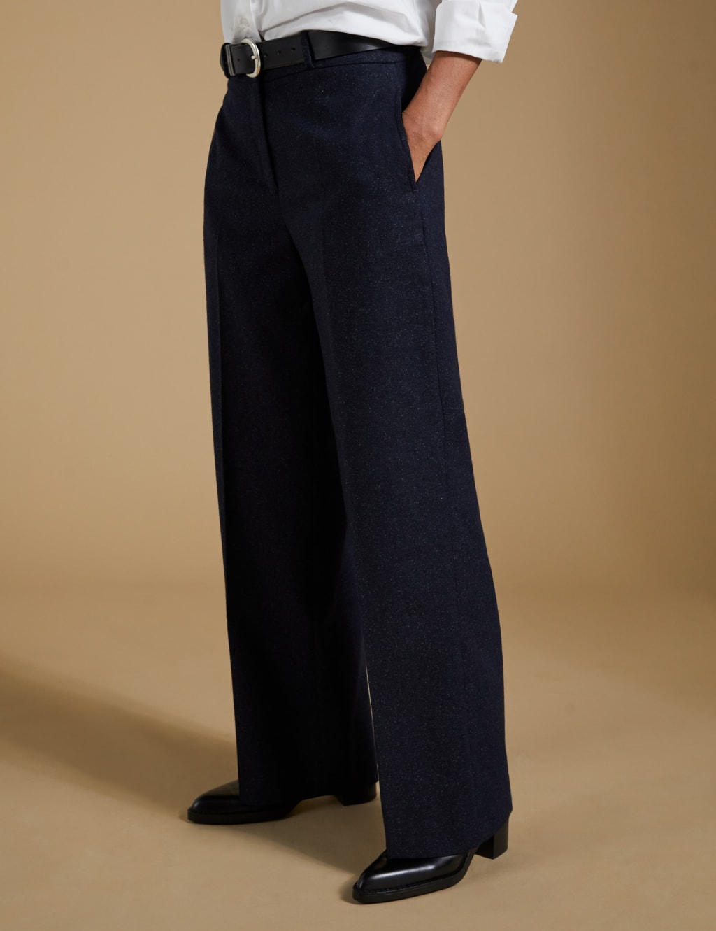 Wool Blend Wide Leg Trousers | BAUKJEN | M&S Wool Blend Wide Leg Trousers | BAUKJEN | M&S
