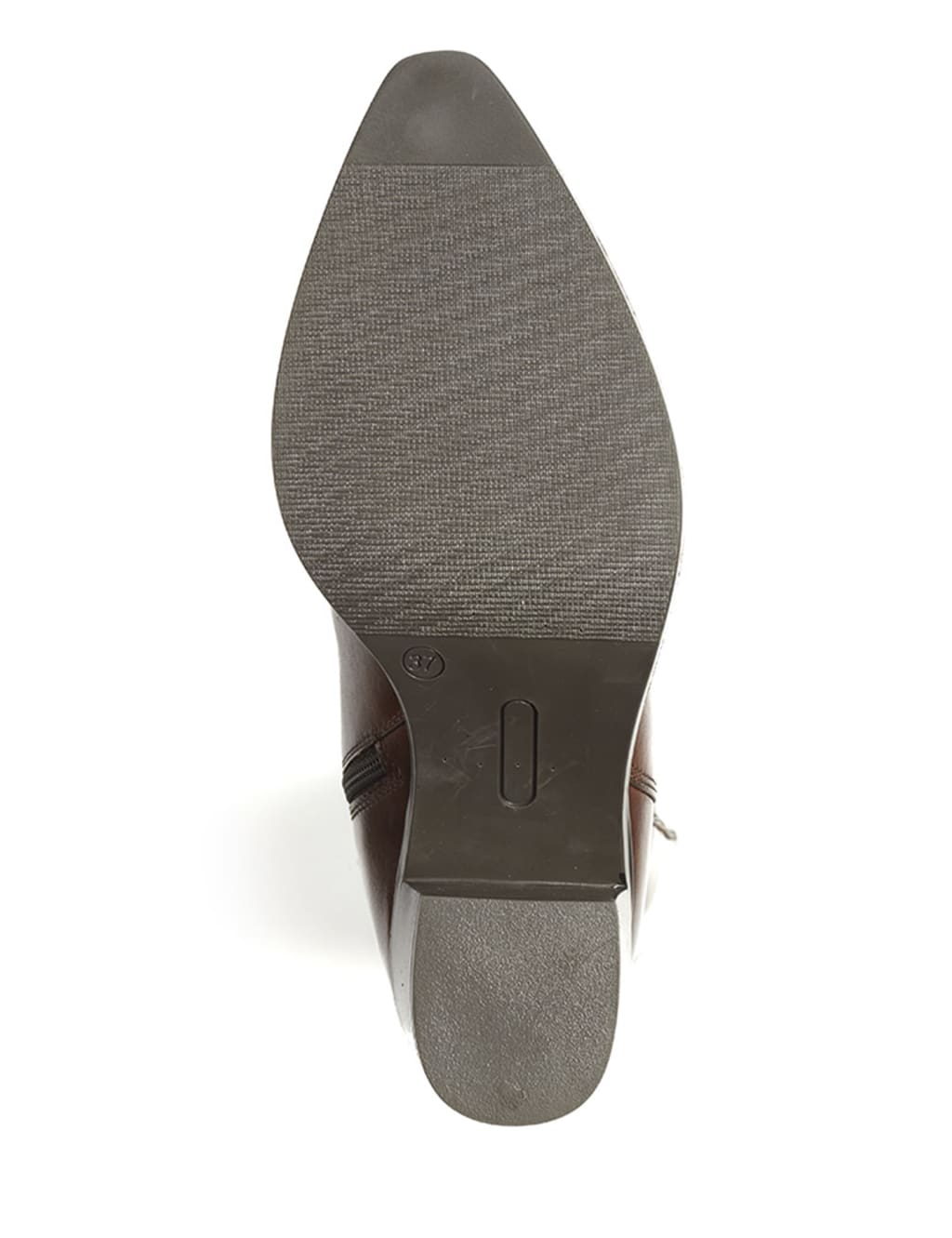 LEATHER BLOCK HEEL POINTED KNEE HIGH BOOTS | JONES BOOTMAKER | M&S