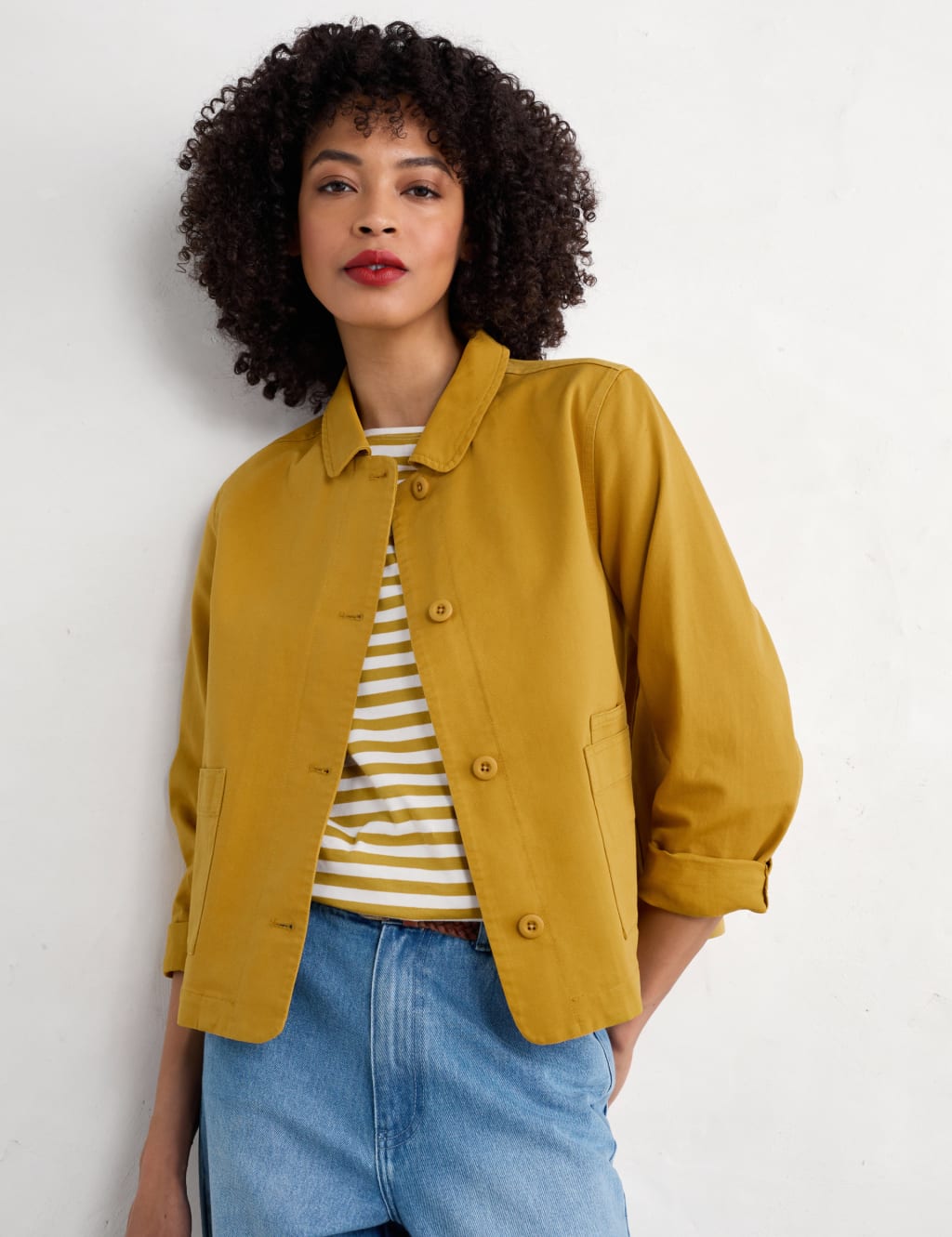 Pure Cotton Collared Jacket | Seasalt Cornwall | M&S