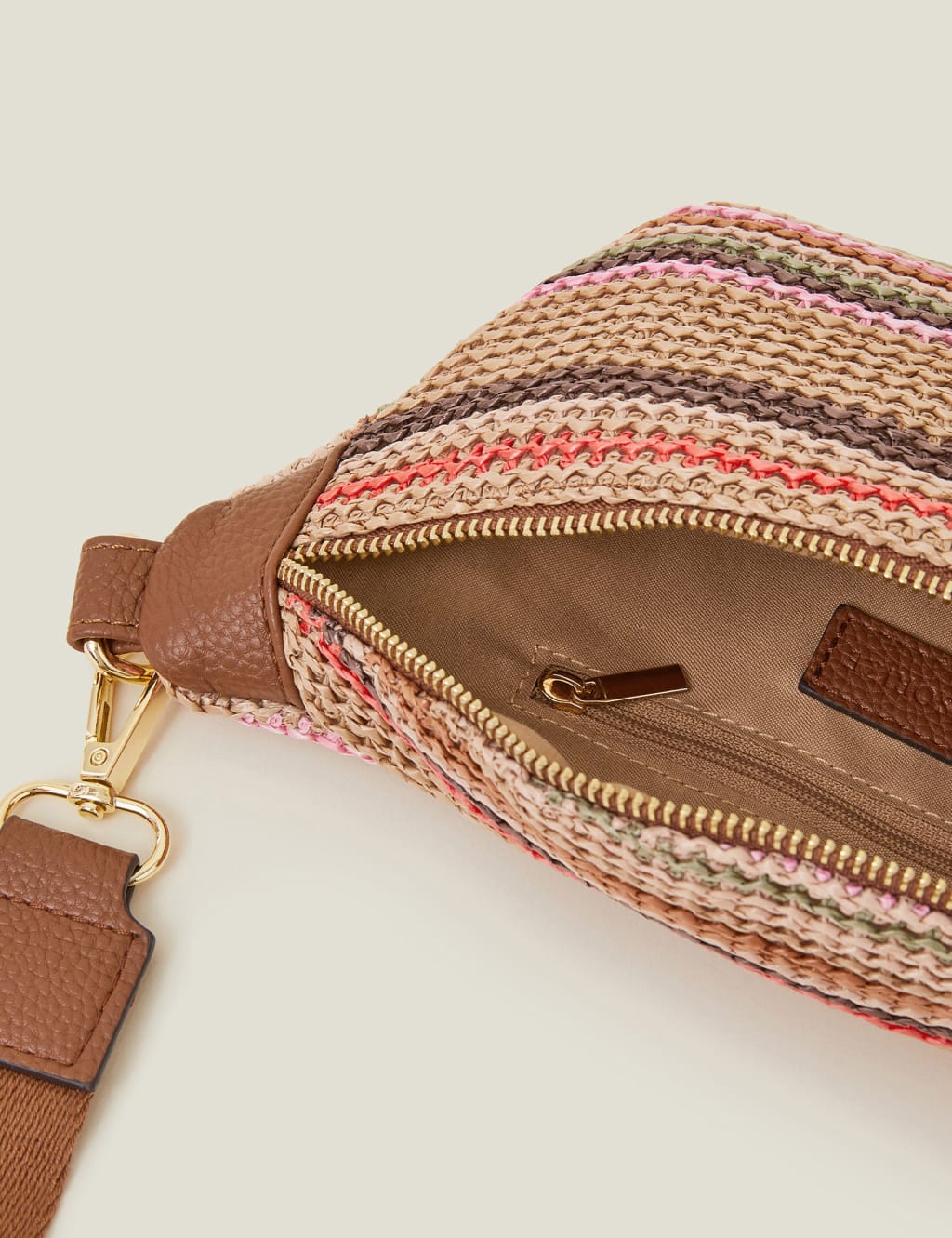 Raffia Striped Bum Bag | ACCESSORIZE | M&S