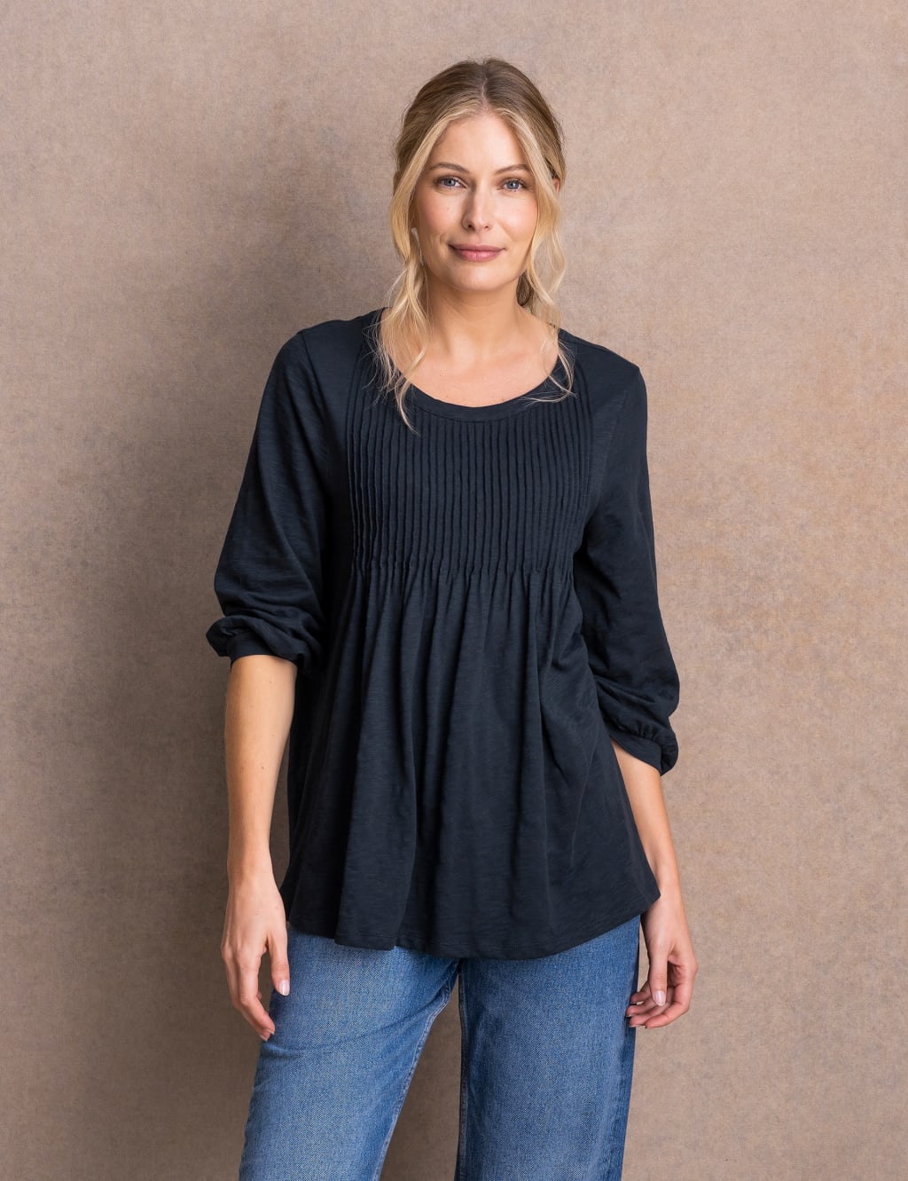 Jersey Pintuck Top | Celtic & Co. | M&S