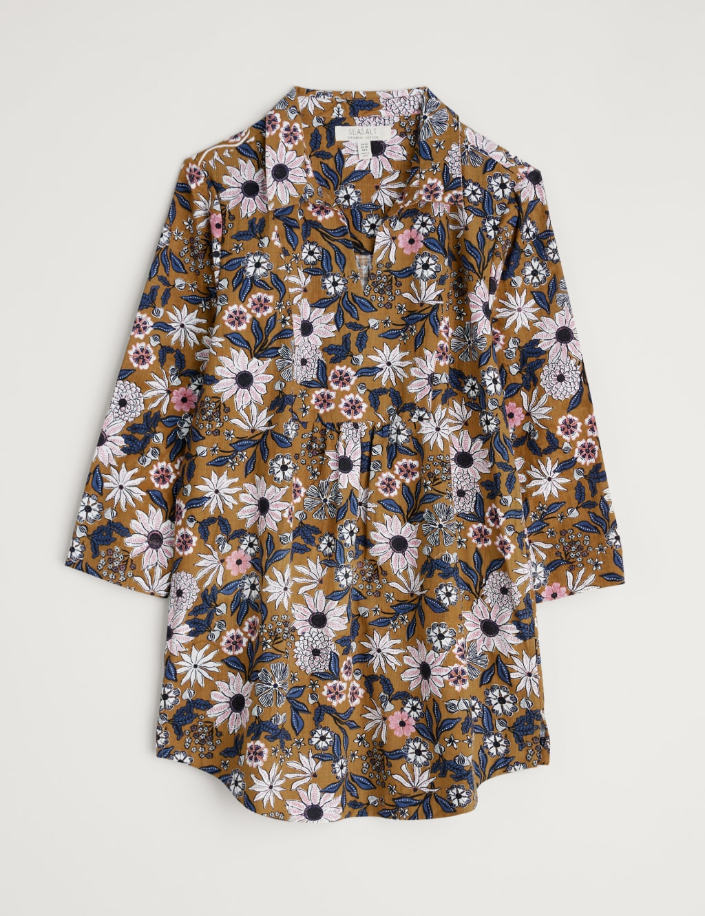 Pure Cotton Jersey Floral Collared Tunic | Seasalt Cornwall | M&S
