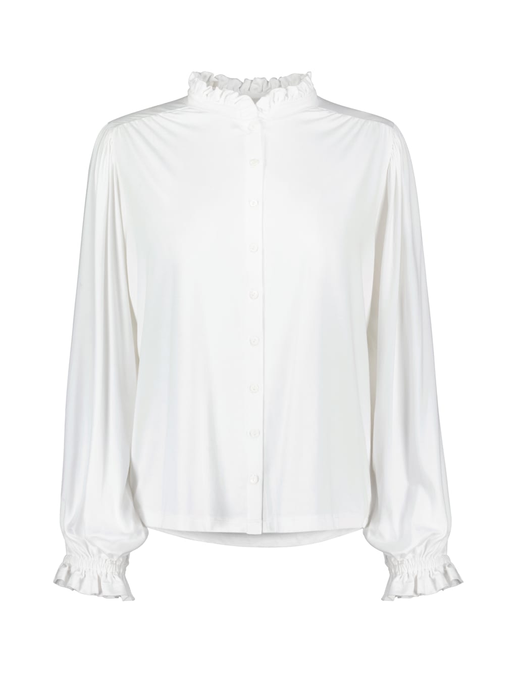 High Neck Frill Detail Blouse | BAUKJEN | M&S