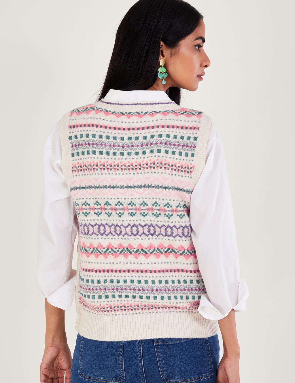 Fair Isle Knitted Vest | Monsoon | M&S