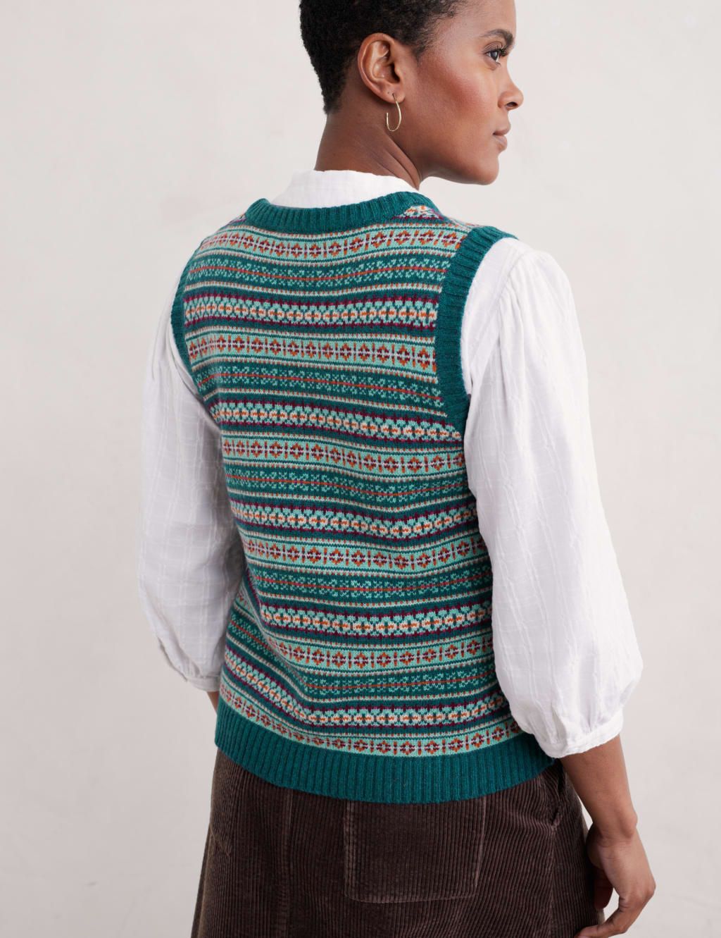 Merino Wool Rich Fairisle Knitted Vest | Seasalt Cornwall | M&S