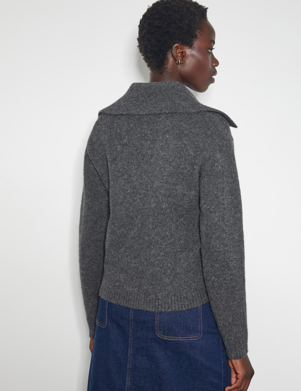 Collared V-Neck Jumper with Wool | Monsoon | M&S