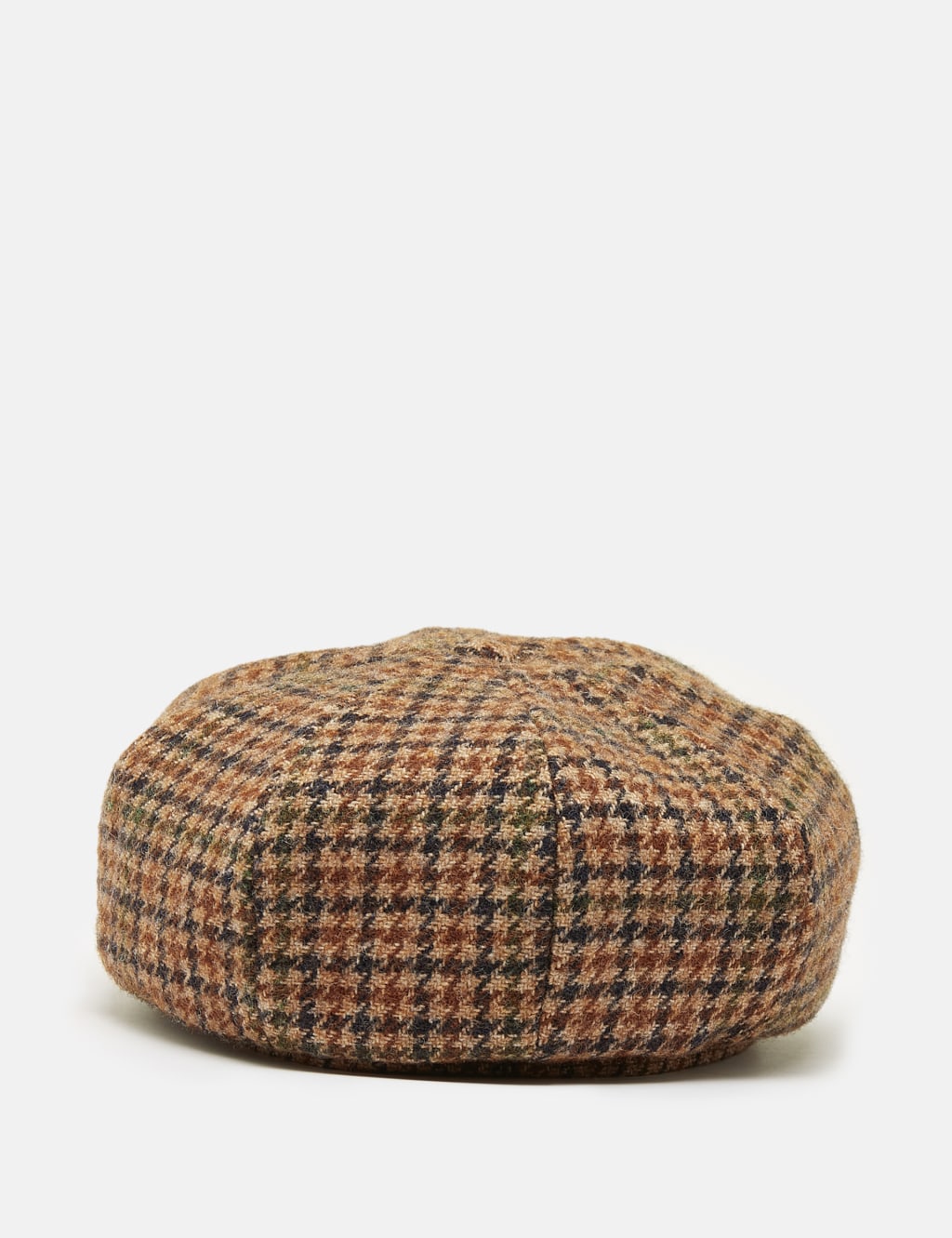 Wool Rich Checked Baker Boy Hat | Joules | M&S