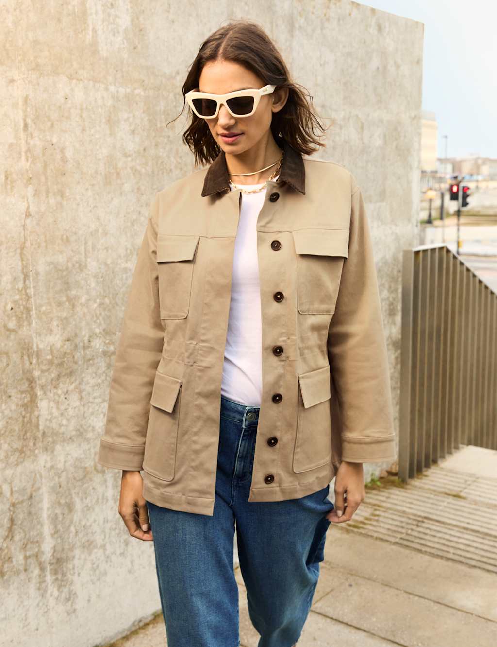 Cotton Rich Utility Jacket | BAUKJEN | M&S