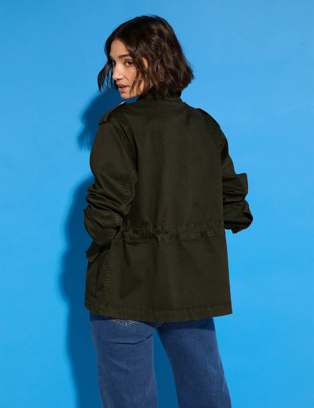 Cotton Rich Collared Cargo Jacket | BAUKJEN | M&S