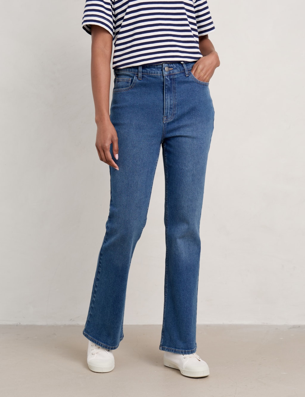 High Waisted Flared Jeans | Seasalt Cornwall | M&S