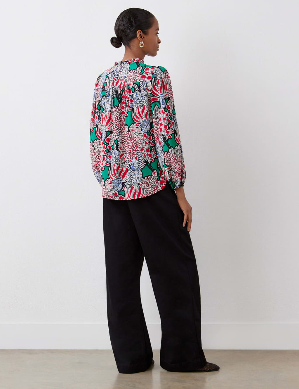 Denim Drawstring Wide Leg Trousers | Finery London | M&S