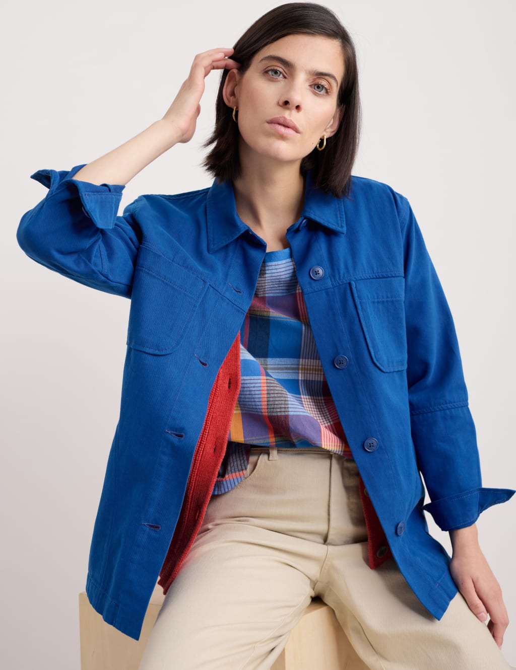 Pure Cotton Oversized Utility Jacket | Seasalt Cornwall | M&S